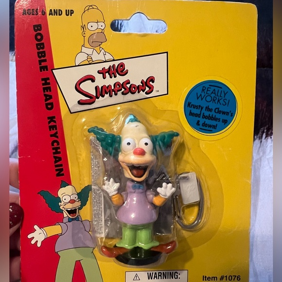 the simpsons | Toys | The Simpsons Krusty Bobble Head Keychain | Poshmark